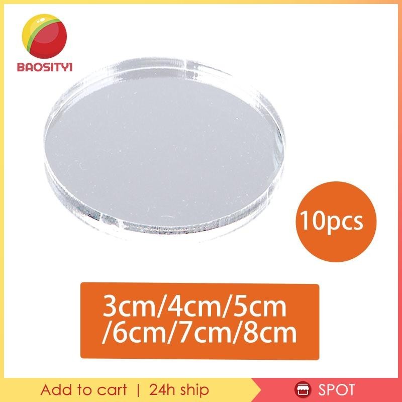 [Baosity1] 10x Action Figures Display Stand Circular Shape Acrylic ...