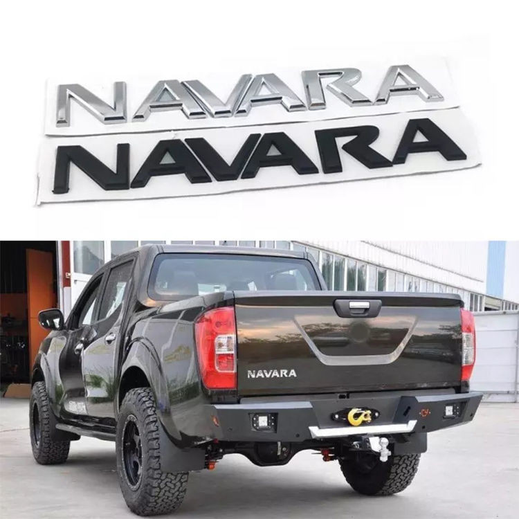 3D Car Logo Sticker Modifcation Letter Emblem Rear Trunk Logo For Nissan Navara NP300 | Shopee ...