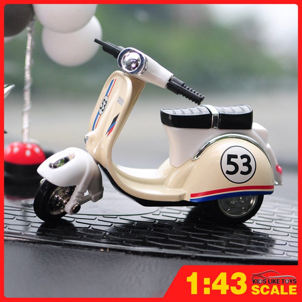 KLT Mini Motor Bike Alloy Car Model Cartoon Pedals Motorcycle Pull back ...