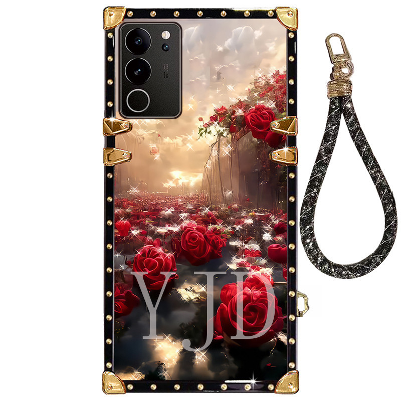 Case For Vivo V29 Pro V29e Trendy Beautiful Hand Rope TPU Shockproof ...