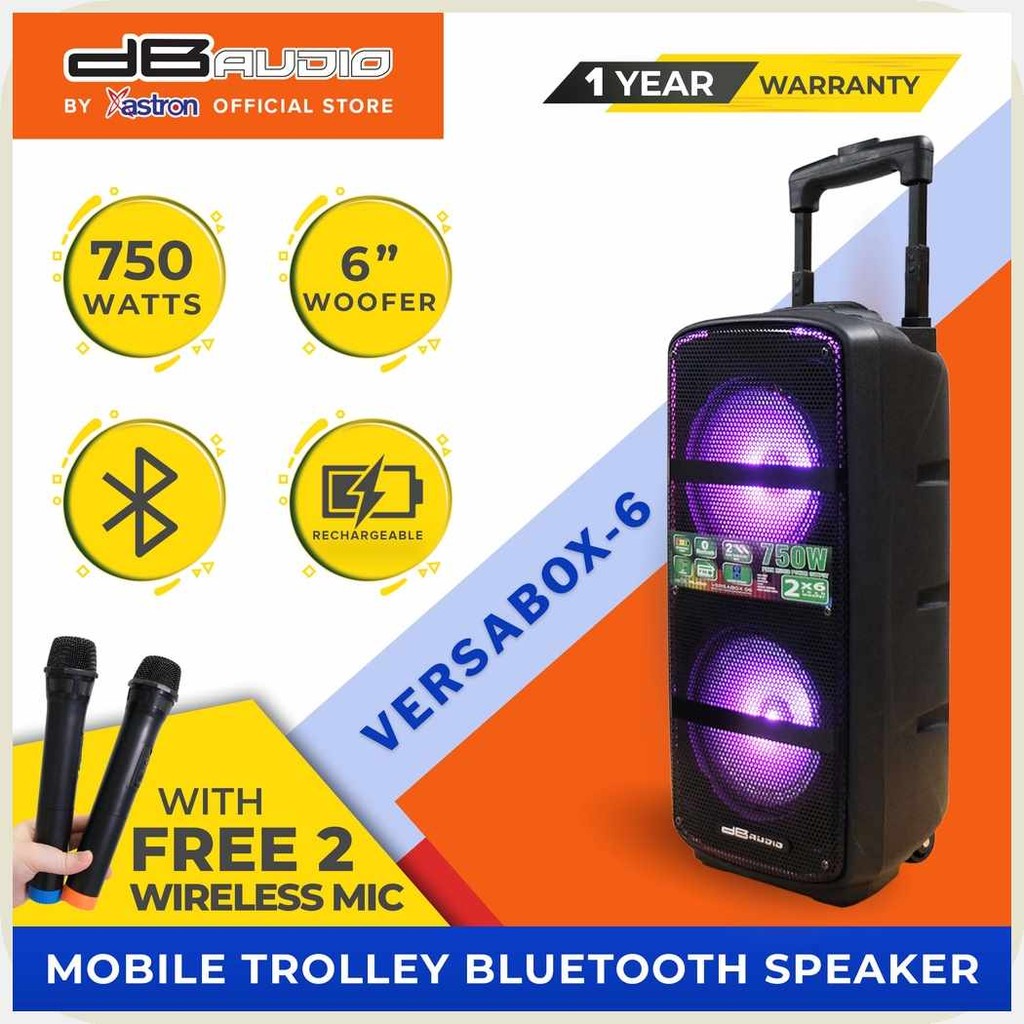 dB:O/Audio}C@by`F;Astron&VERSABOX-06&Portable&Mobile&Trolley&Bluetooth Speaker (750W) | Shopee ...