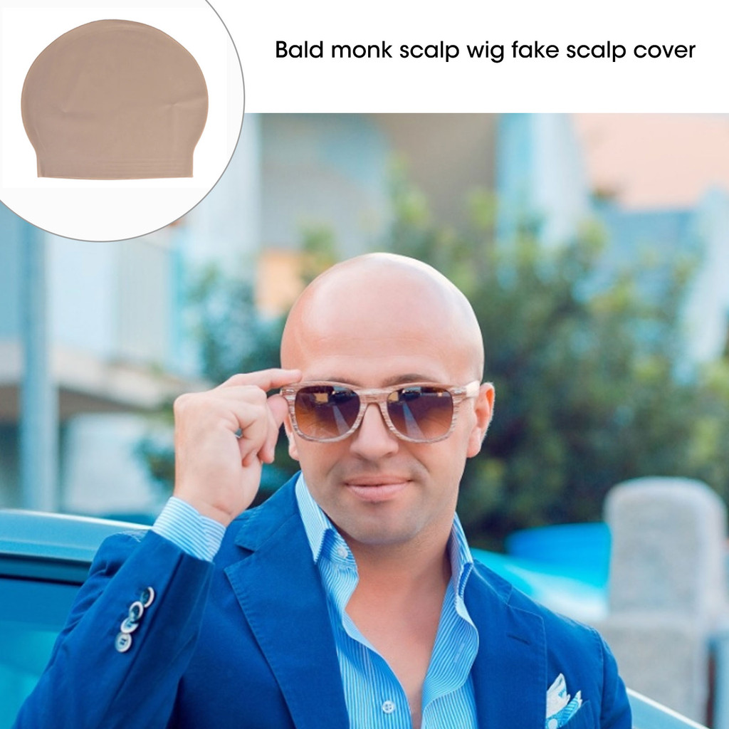 IU 1pc Funny latex Skin Fake Bald Head Unisex Fancy film Party Dress ...