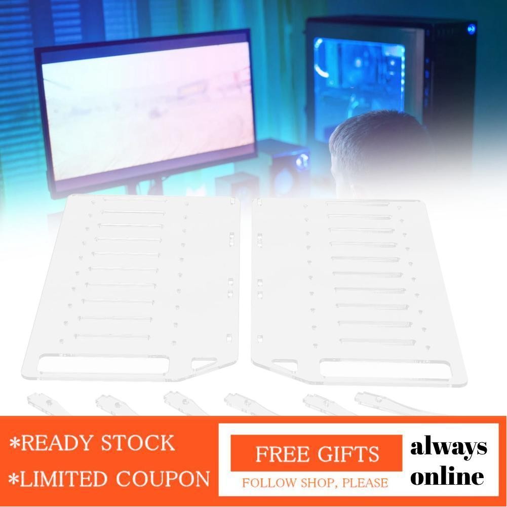 Alwaysonline Hard Drive Cage Disk Rack Acrylic Transparent for Desktop ...