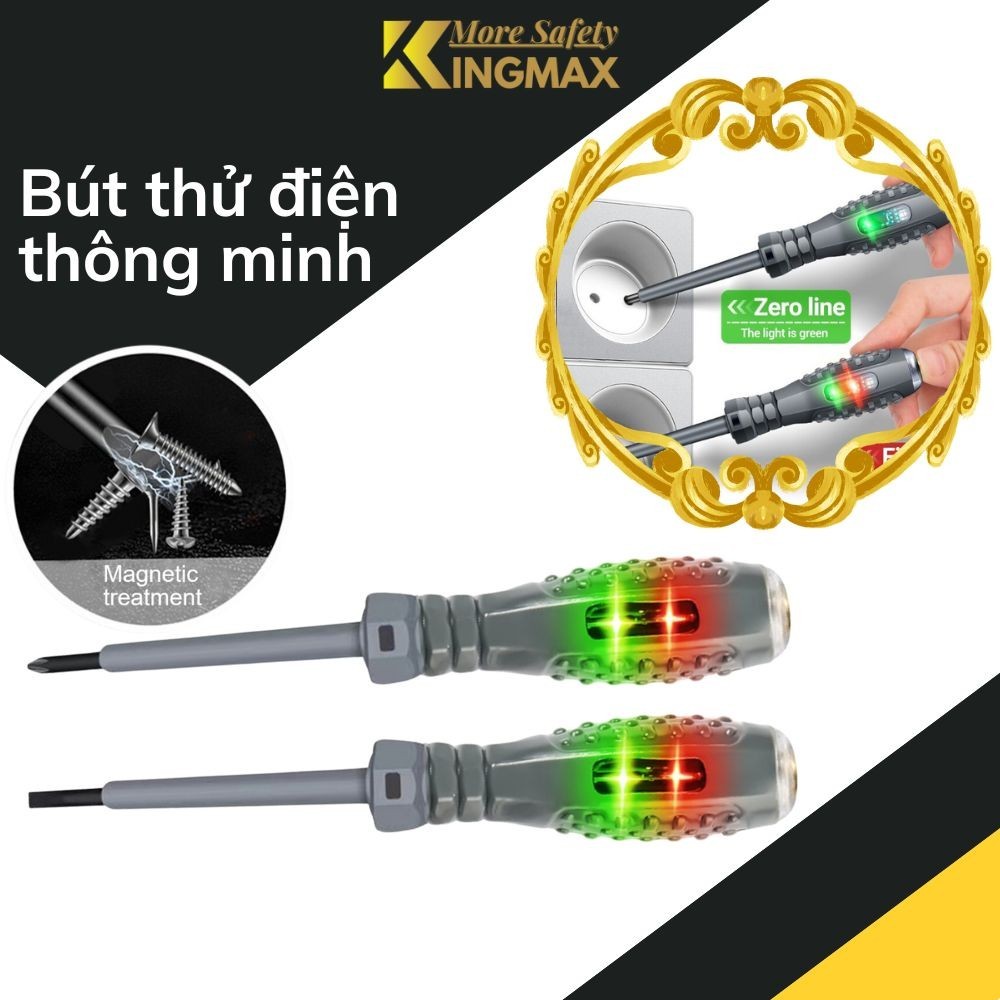 Multi-functional smart electrical test screw to recognize hot and cold ...