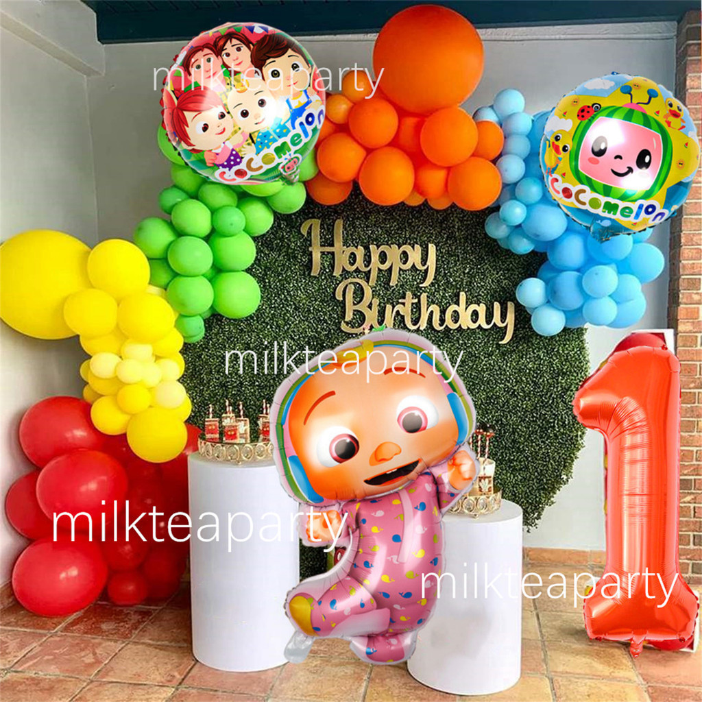 Cocomelon Balloon Chain Set 32inch Red Number Balloon Blue Orange Red ...