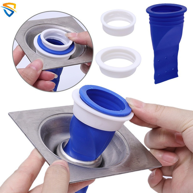 Floor Drain Leak Core Anti Odor Smell Sinks Sewer Pipe Silicone Stopper ...