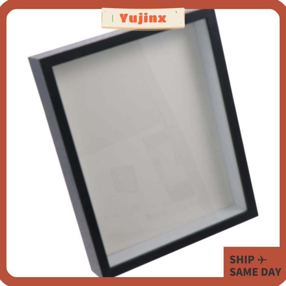 YUJINX Shadow Box Frame, Rectangular Natral Wood Black Wooden Photo ...