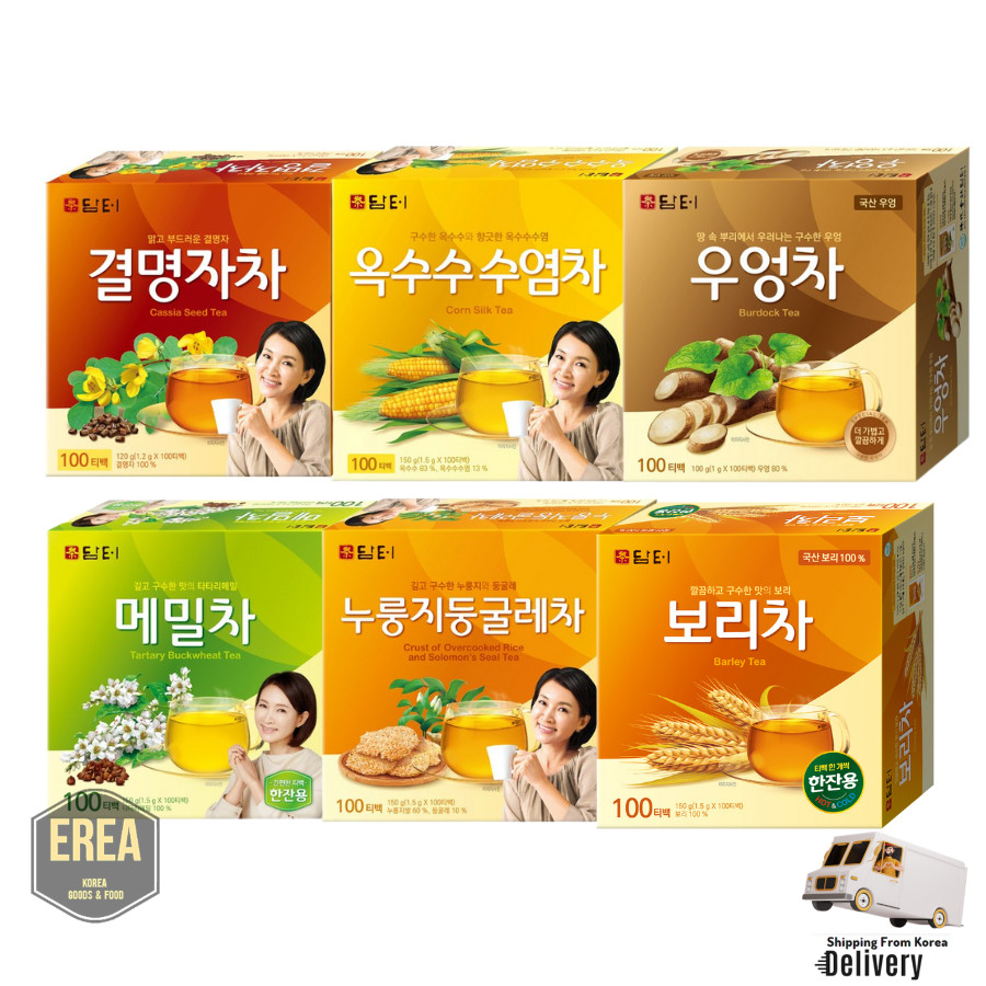 Damtuh Korean Healthy 100 Tea Bags Burdock Cassia Seed Corn Silk ...