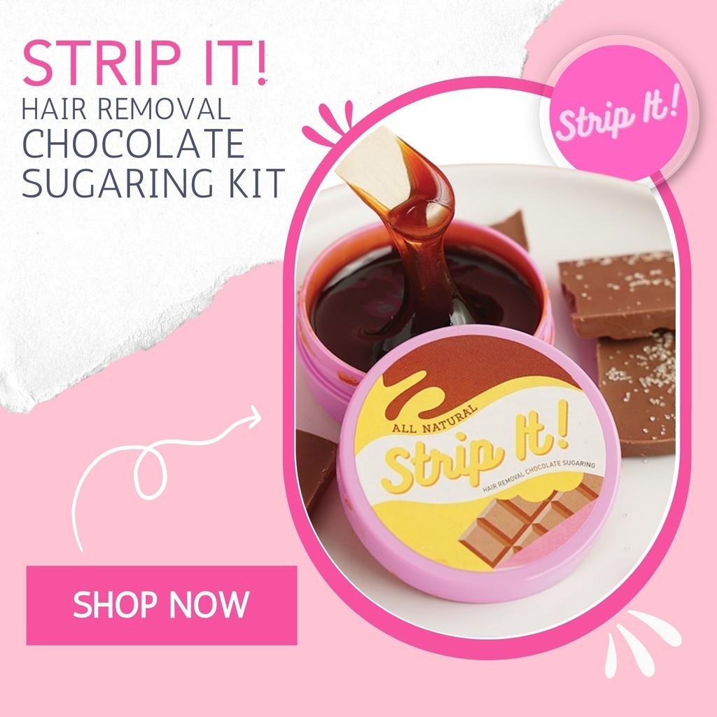 STRIP IT! Hair Removal CHOCOLATE Sugaring Kit 80g | All Naturals Sugar ...