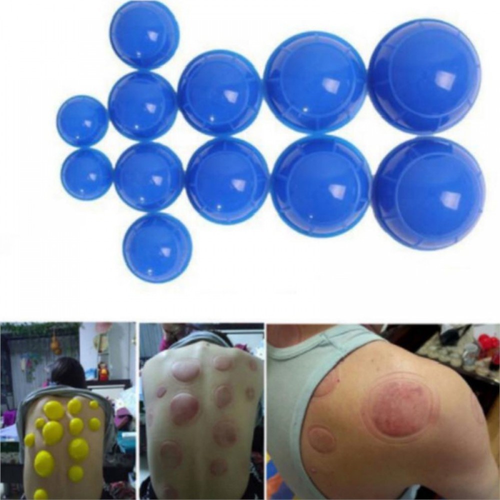 12 Pieces Silicone Cupping Set Silicone Suction Cupping Set Full Body ...