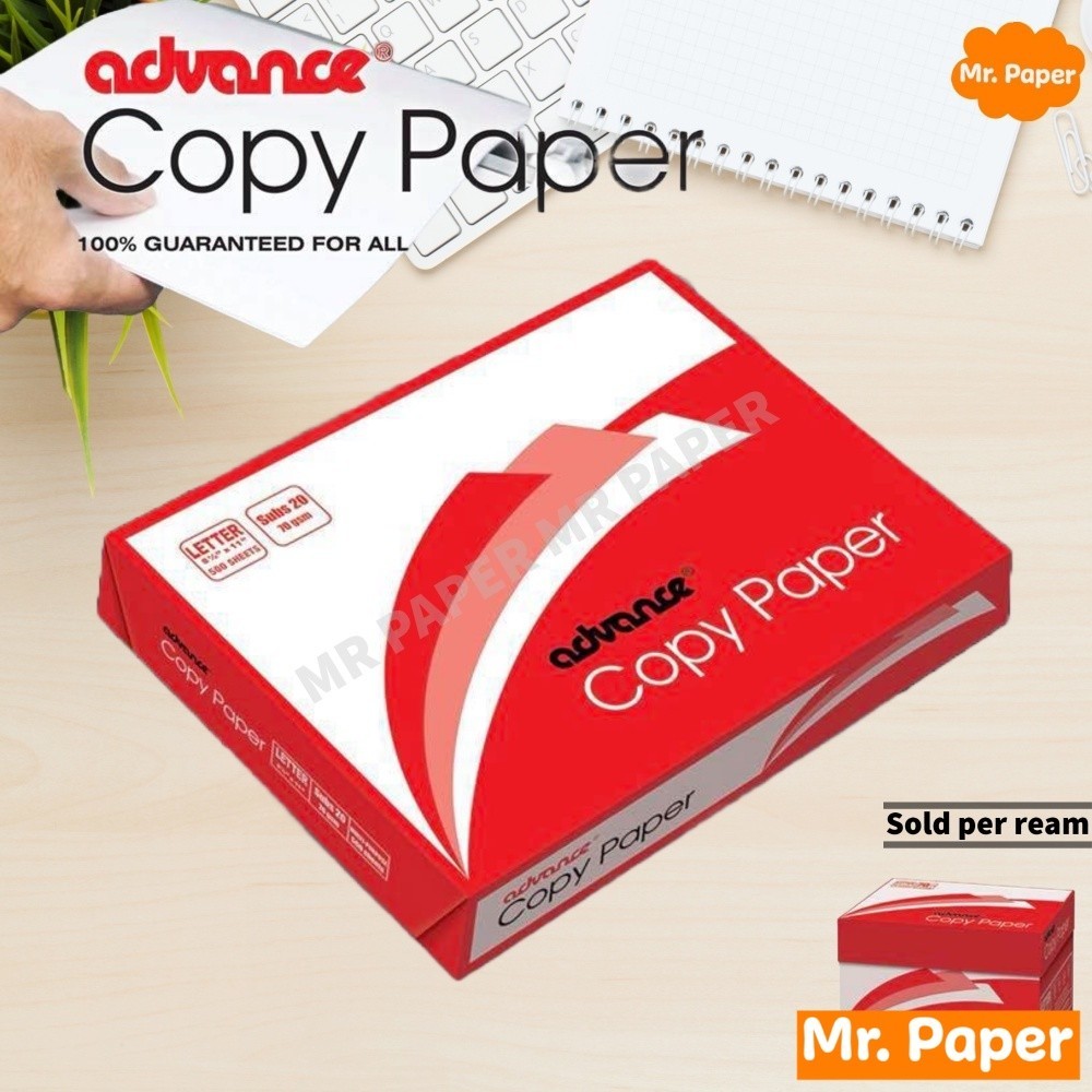Advance Copy Paper Sub 20 | Mr. Paper | Shopee Philippines
