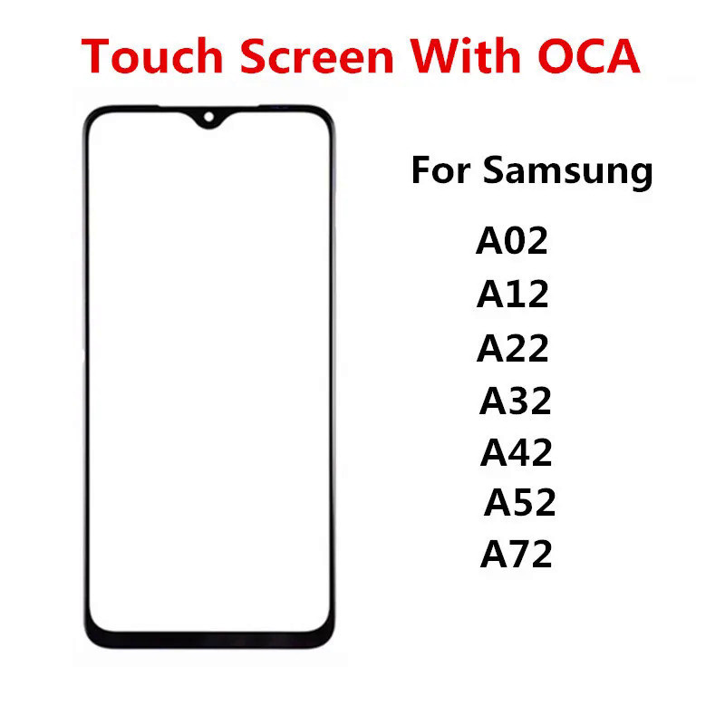 Touch Screen For Samsung Galaxy A02 A12 A22 A32 A42 A52 A72 Front Glass Panel LCD Display Outer ...