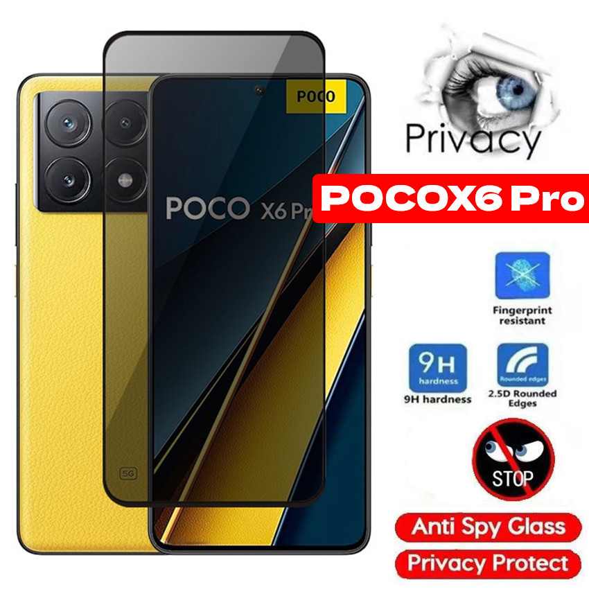 For Poco F7 Ultra X7Pro X6 Pro X6Pro M6Pro M6 2024 Anti-Spy Full ...