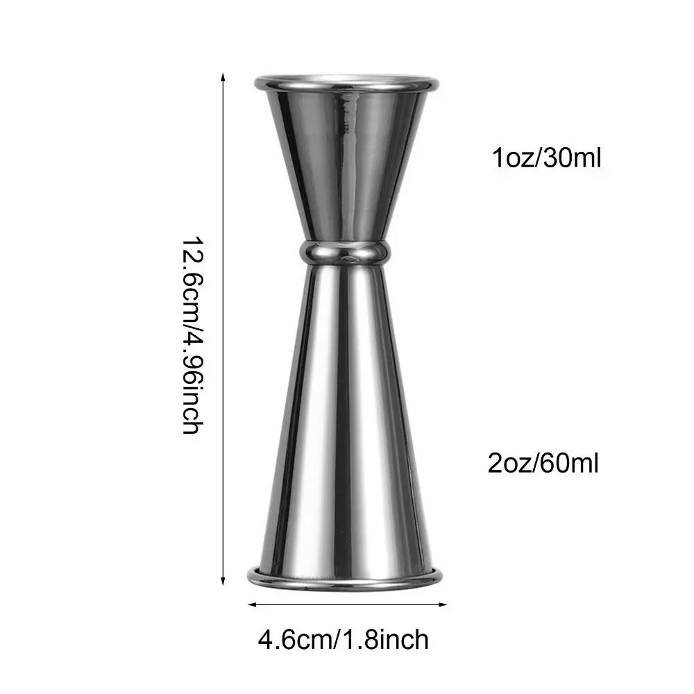 1PC Double Cocktail Jigger Dual Design with Measurements Scale Inside ...
