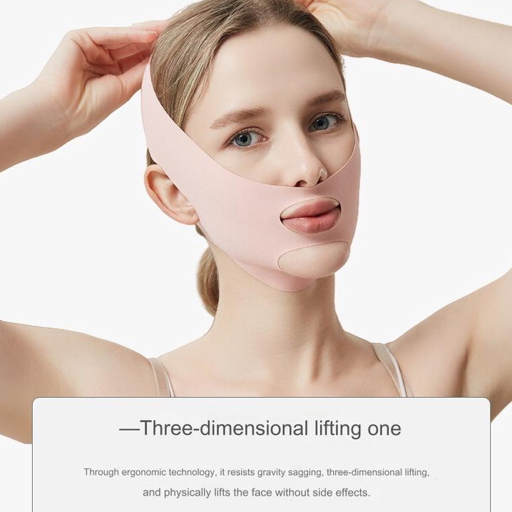 Lift and firm V-face mask, nasolabial fold bandage to prevent sagging ...