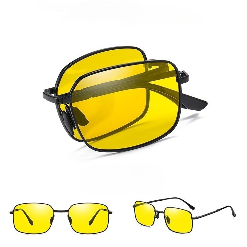 Foldable Photochromic Sunglasses Male Drive Outdoor Sport Polarized ...