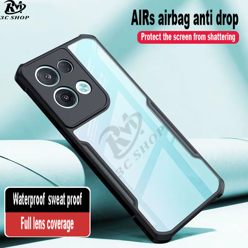 Clear Acrylic Armor Camera Lens Protection Case For OPPO Reno 8 8T 8Z 7 ...