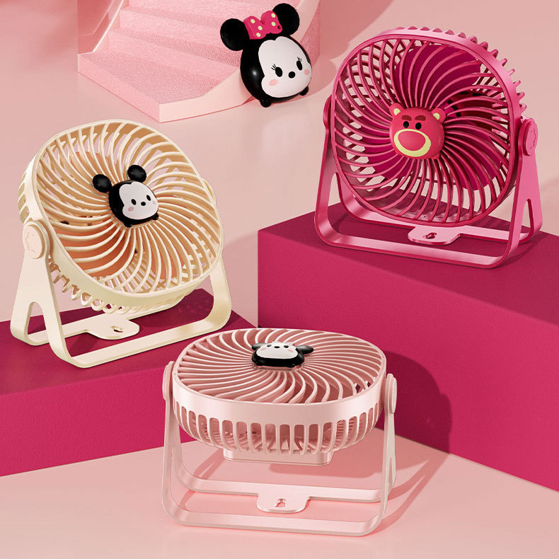 Disney Pixar ZF05 Three Gears Desktop Small Fan Mickey Strawberry Bear ...