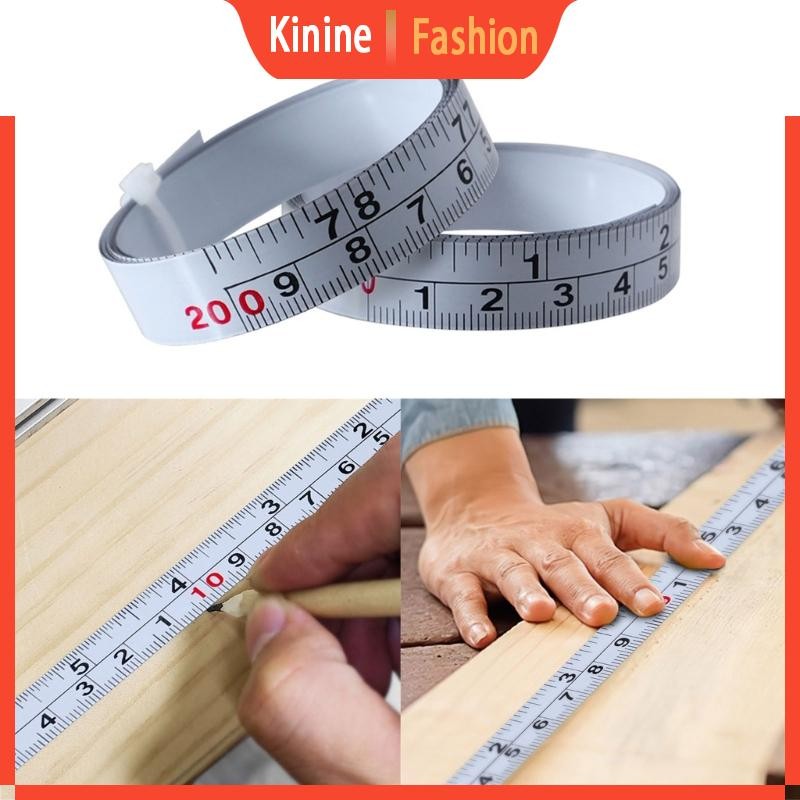 KIN 1m 2m Workbench Ruler Adhesive Tape Measure Inch Metric Double ...