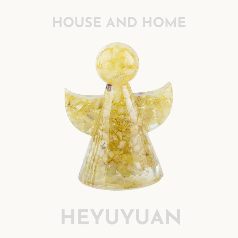 Natural Stone Crystal Angel Shape Home Decorations and Display For ...