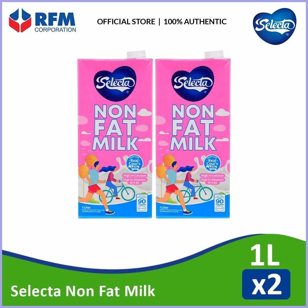 Selecta|b&Non-Fat/G?Milk*RS?1L*G?(Set*L?of*d?2s) | Shopee Philippines