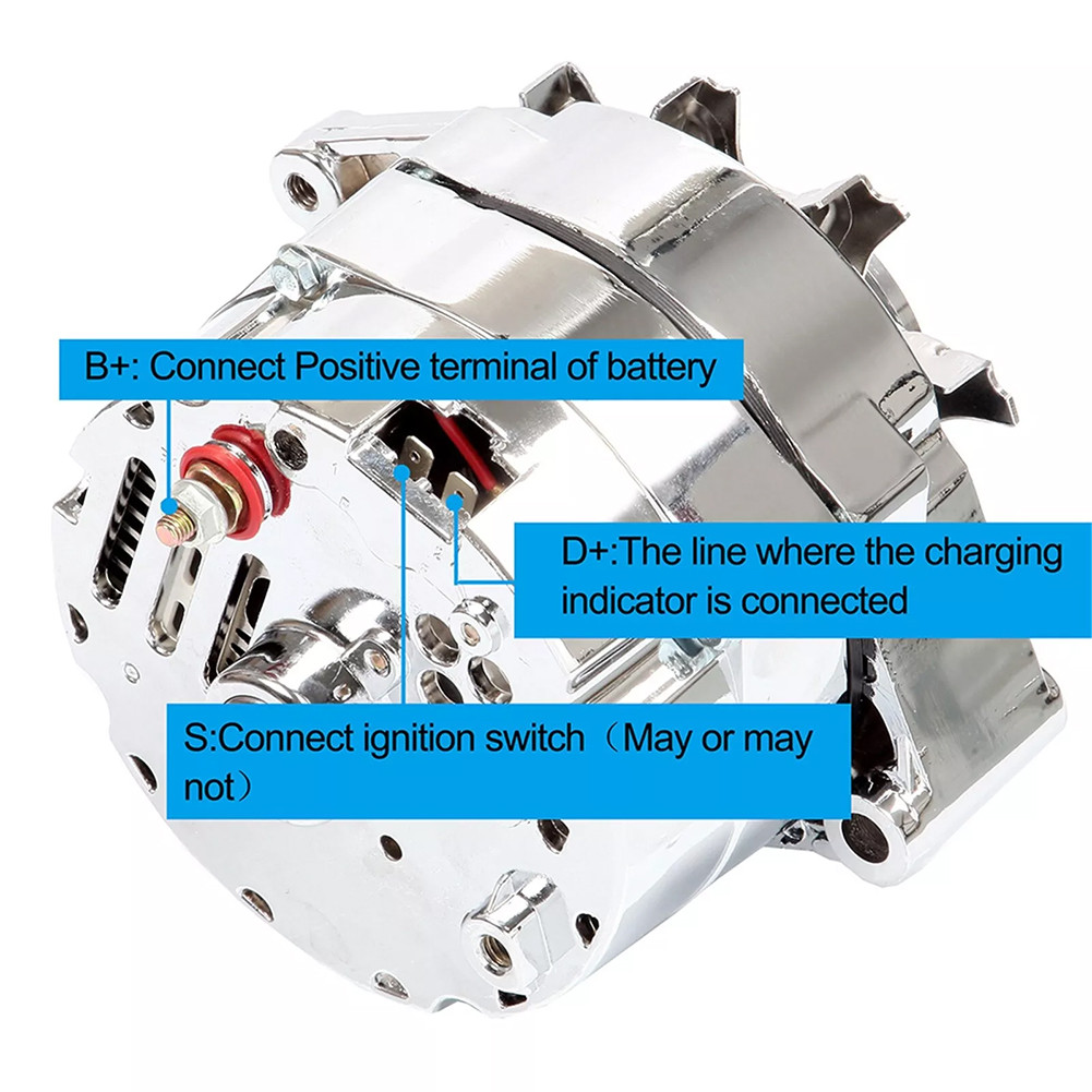 Alternator Chrome Replacement 240-204-3DC 7127-SE105C Electrical ...
