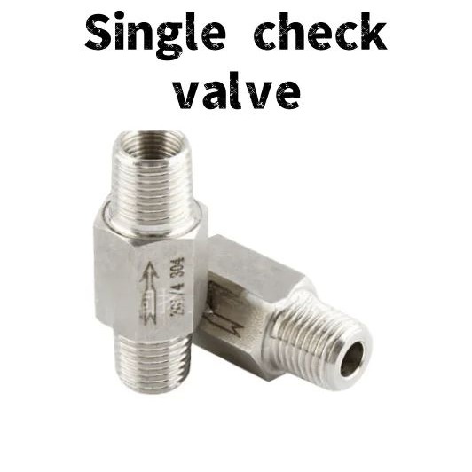 Free ship Check valve 1/4" 3/8" 1/2" male thread stainless steel 304 ...