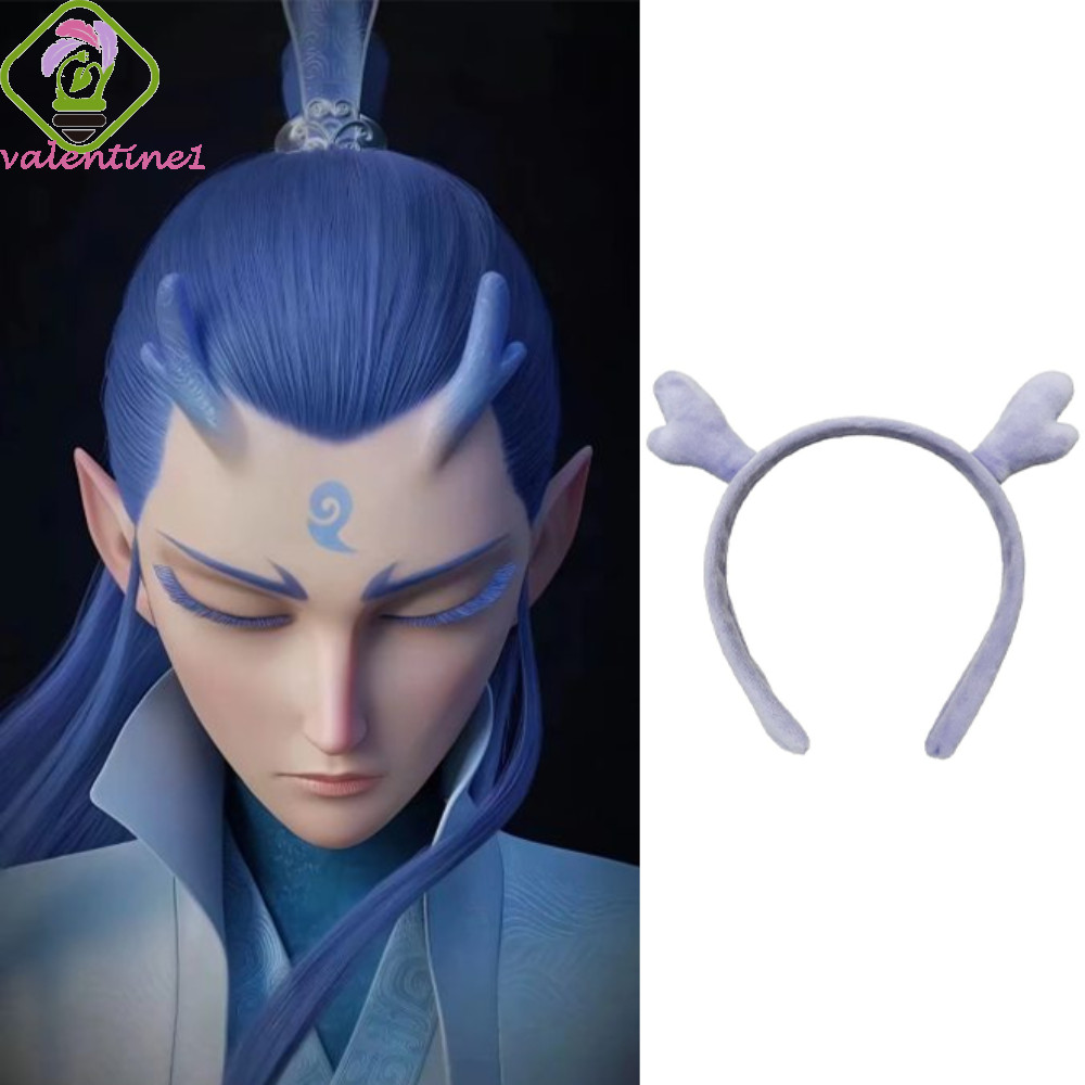 AVALENTINE Anime Ne Zha Hair Tie, Double Hair Bun Horn of Dragon Nezha ...