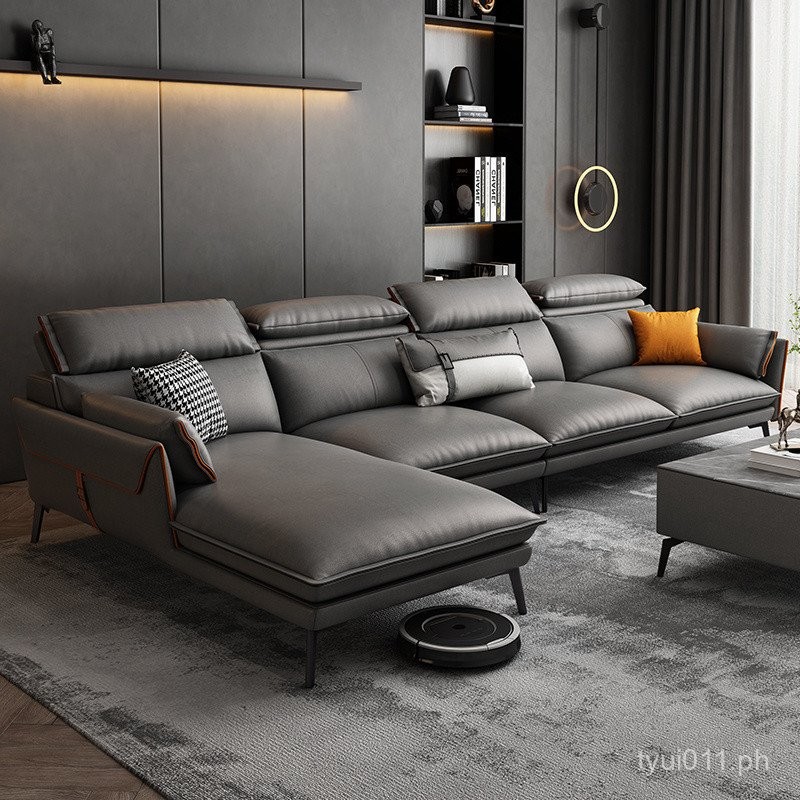 Wash-Free Tech Fabric Sofa Luxury Chaise Lounge Combination Small ...