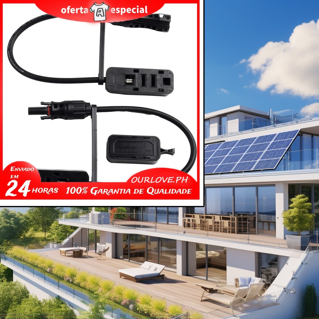OURLOVE-PH ️Solar Panel 3-split Junction Box 1500V/30A IP67 photovoltaic Module Confluence ...