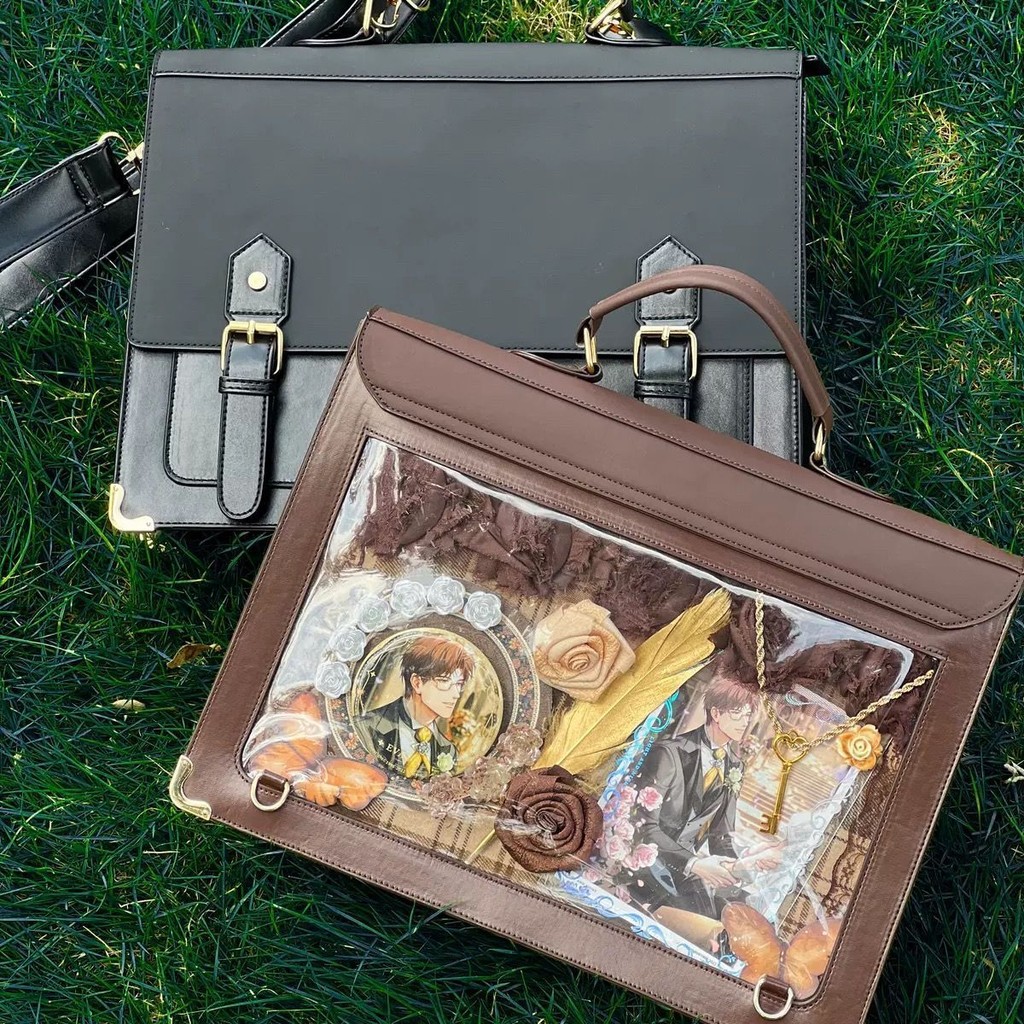 Japanese College jk Double-Shoulder Uniform Pain Bag Preppy Style One ...