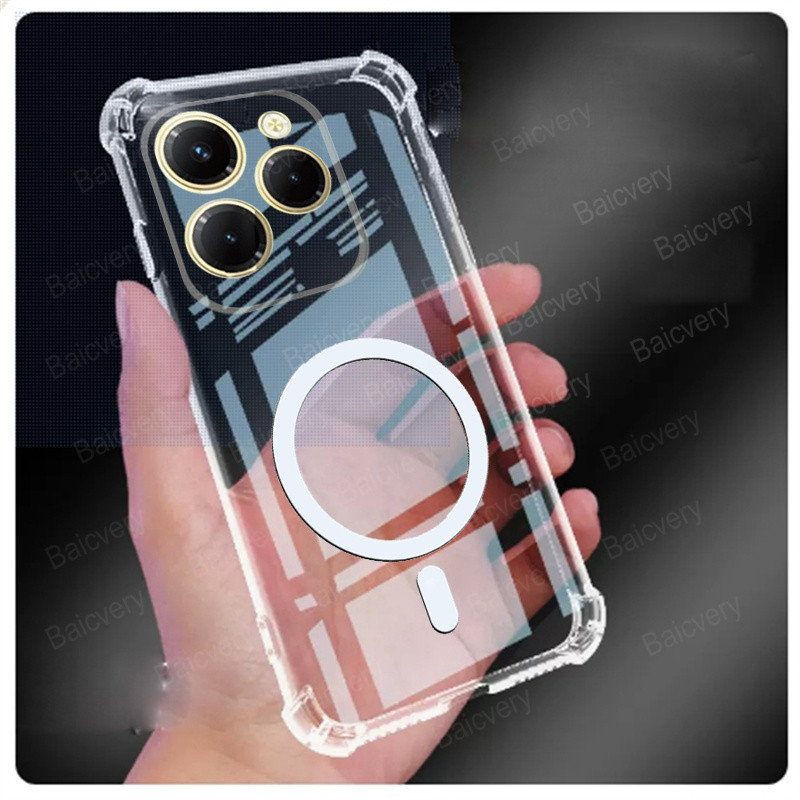 Shockproof Luxury Clear Silicone Case for Tecno Spark 20 Pro / Spark 20 ...