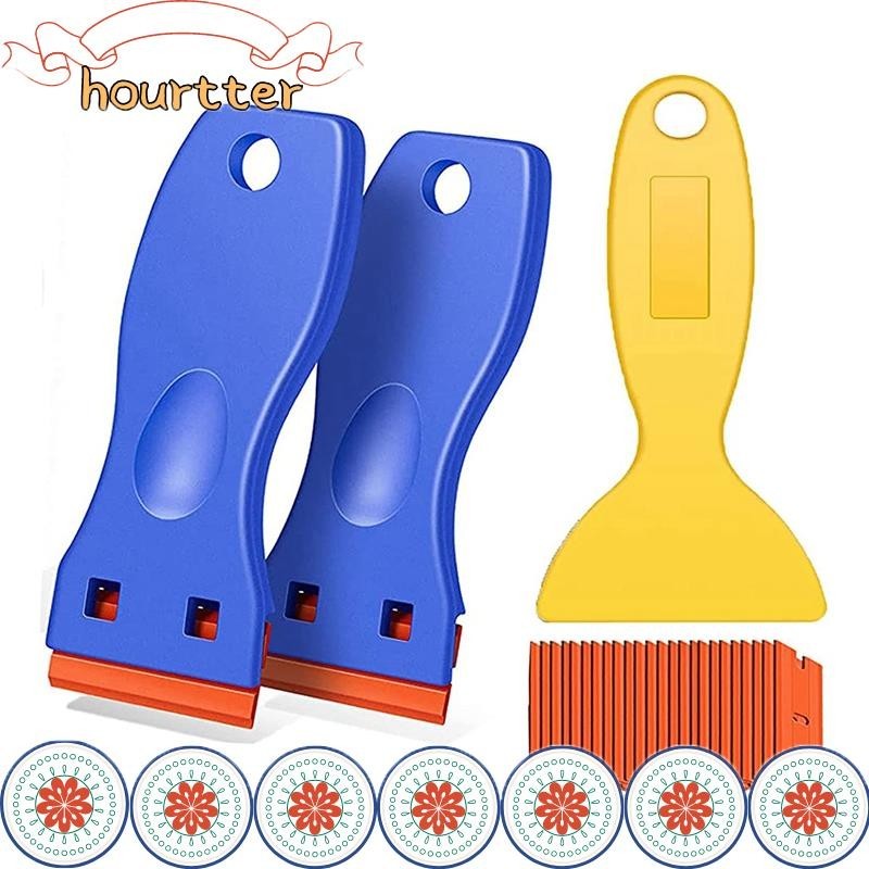 3Pack Plastic No Scratch Sticker Scraper Tool Removal Scraper for ...