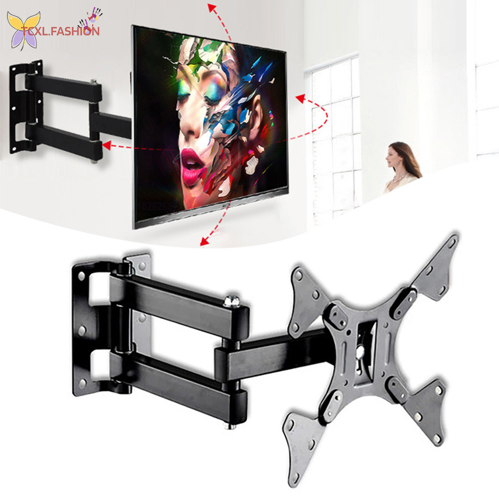 Full Motion TV Steel Wall Hanger Retractable Stable Television ...