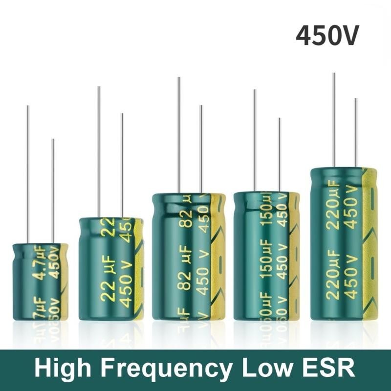 Aluminum Electrolytic Capacitor 450V High Frequency Low ESR 450V 4.7UF ...