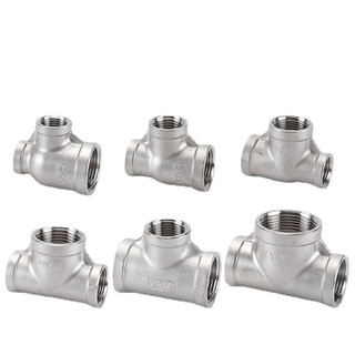304 Stainless Steel Water Pipe Inner Thread Tee Fittings Variable ...