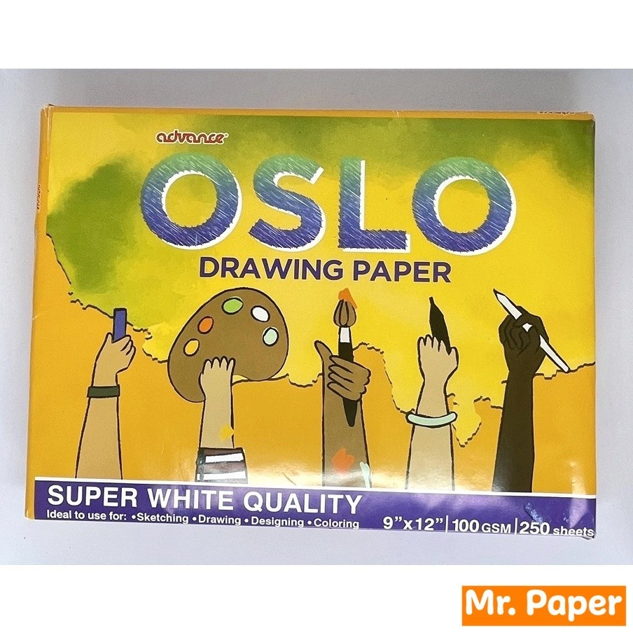 Advance Oslo Paper | 100gsm | 9" x 12" | 250 Sheets | Mr. Paper ...