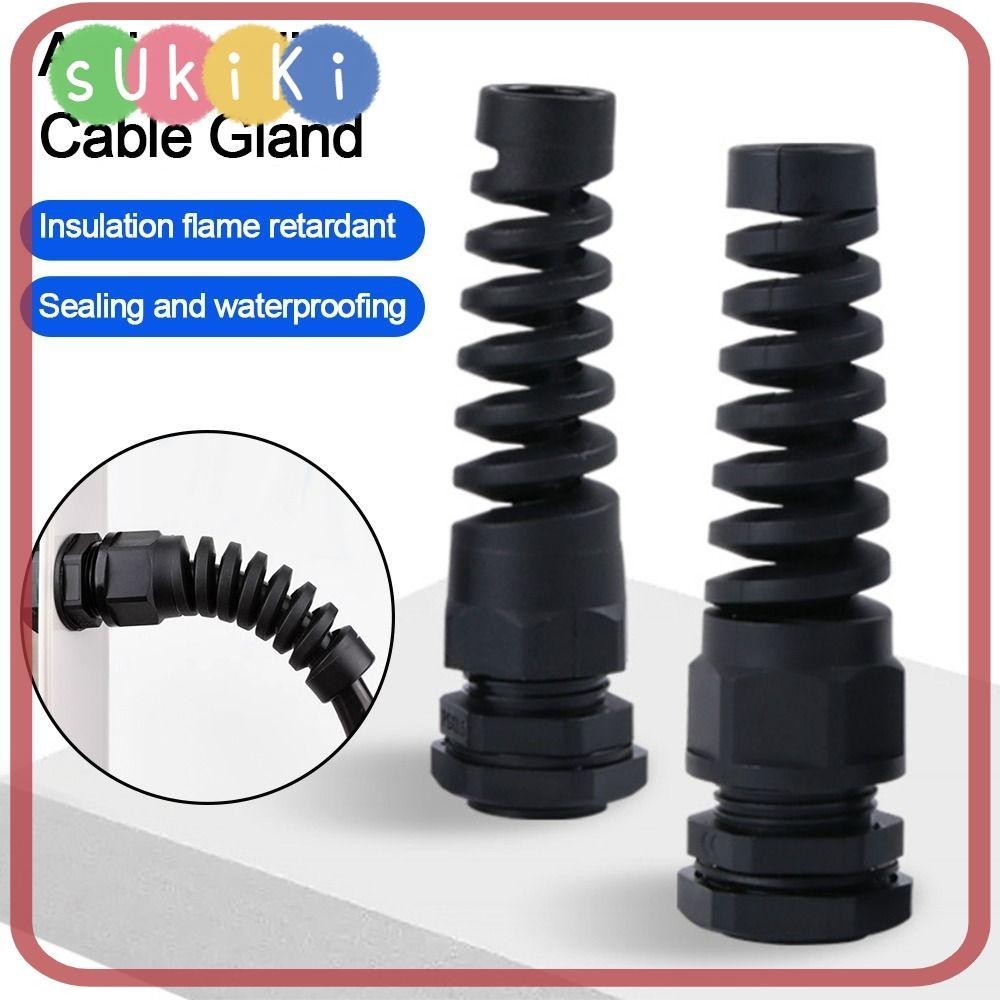 SUKIKI Torsion-proof Glands, Nylon Waterproof Anti-bending Cable Gland ...