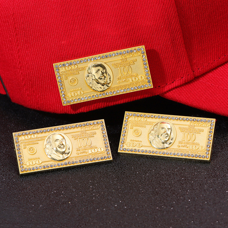 Creative Decorative Hat Badge New Era Hat Pins Dollar Mexican Hat New ...