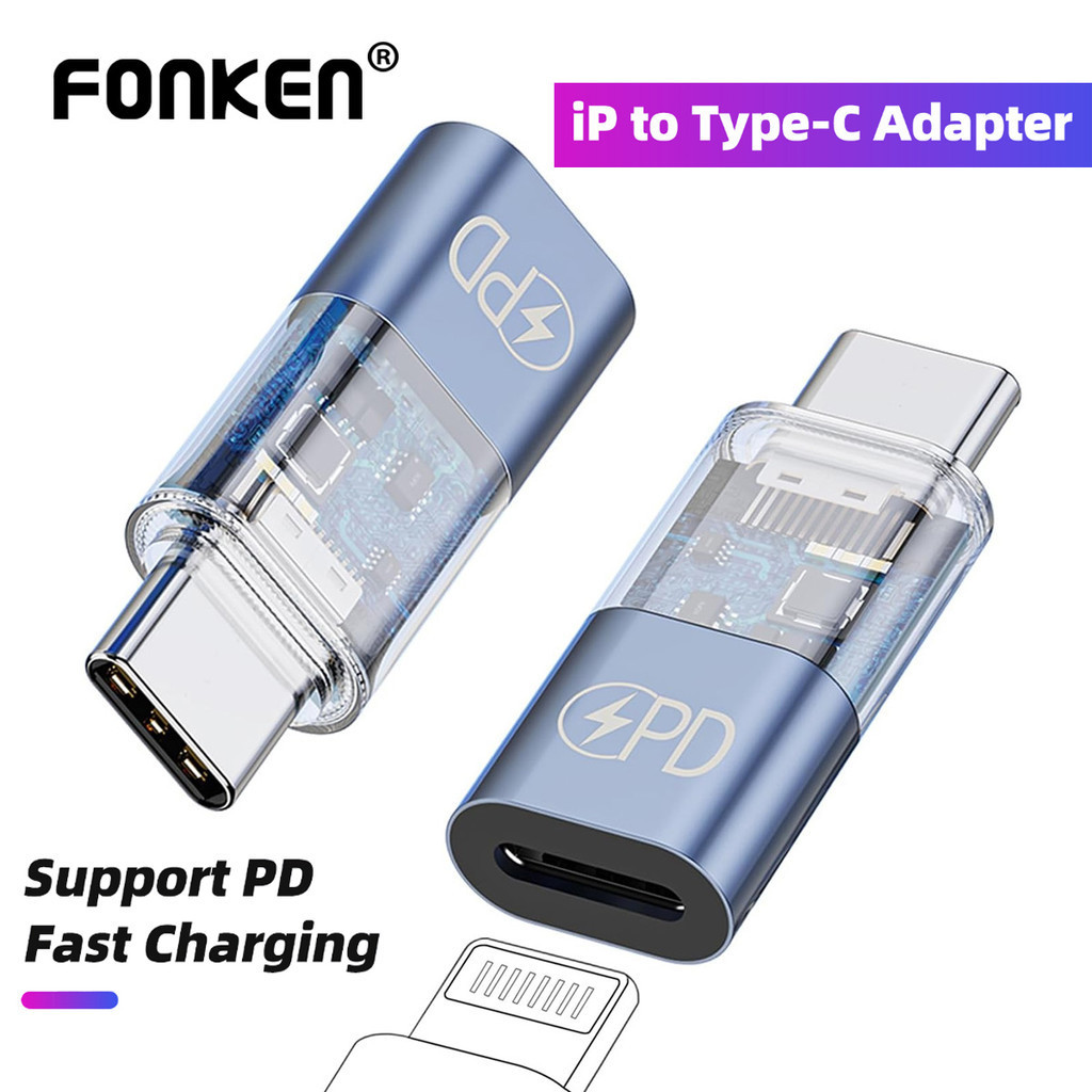 Fonken PD 30W iOS to Type C Adapter for iPh 15 Pad Fast Charging ...
