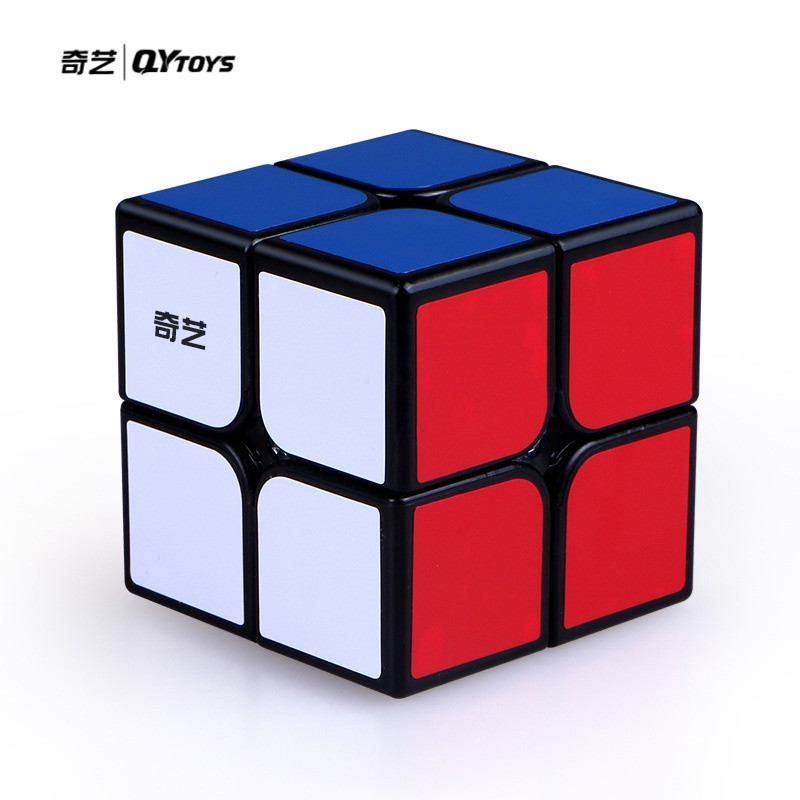 Qiyi Cube 2x2 Speed Cube Black Sticker 2x2x2 Magic Cube Puzzle Cube ...