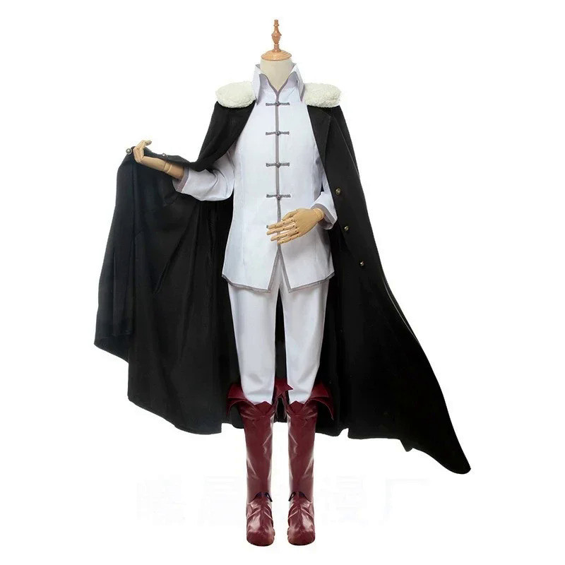 Anime Fyodor Dostoevsky Cosplay Costume Cloak Cape Top Pants Suit For ...