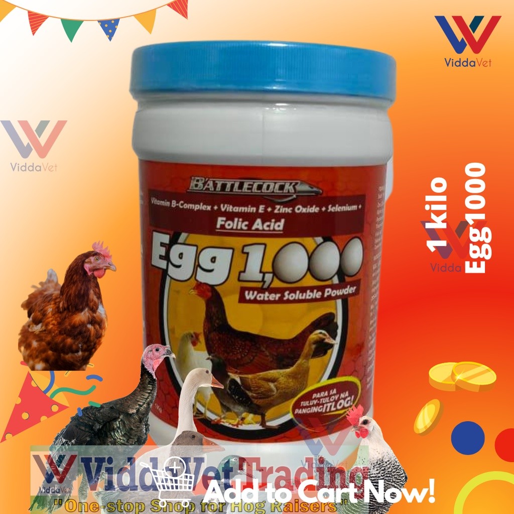 1 kg Egg 1000 water soluble powder increase fertilty for birds | Shopee ...