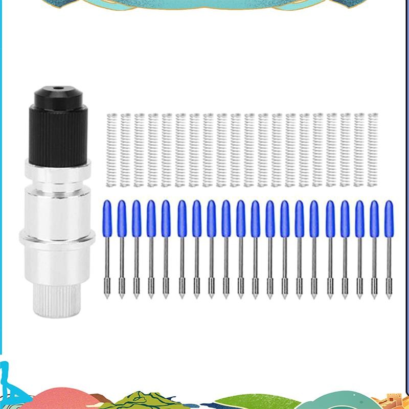 Graphtec CB09 CB09U Silhouette Cameo Holder with 20Pcs 60 Degree Blades Vinyl Cutter Plotter ...