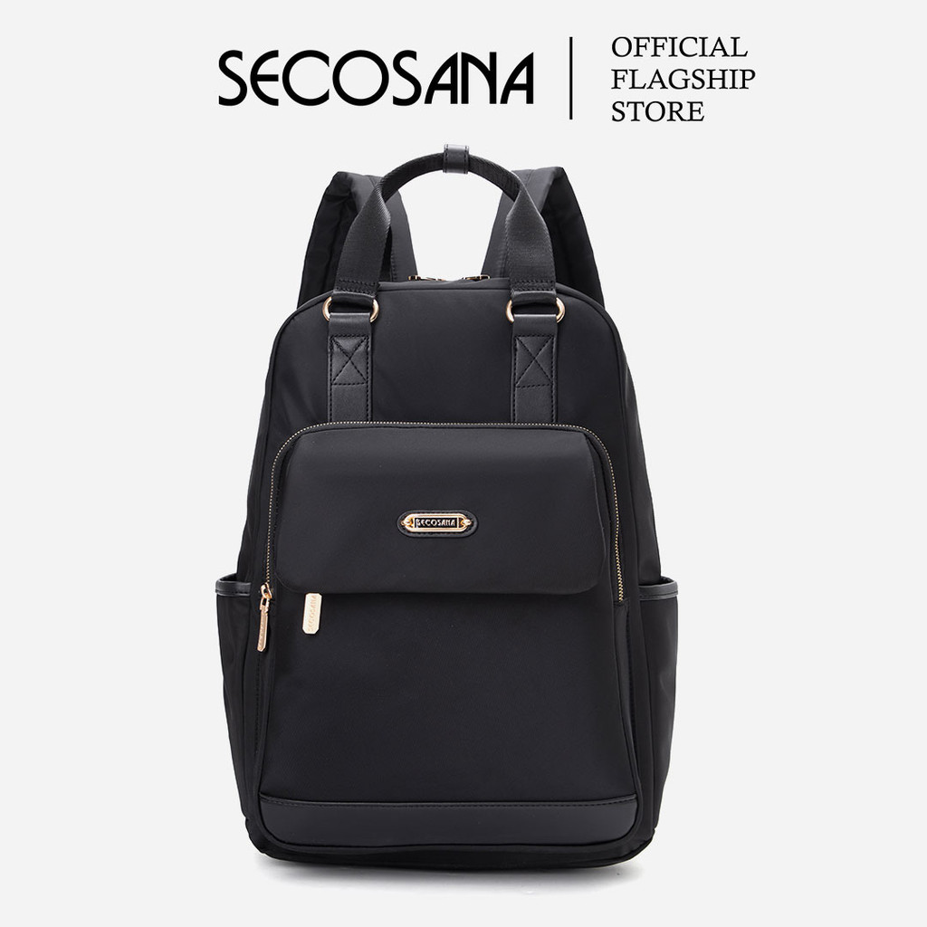 SECOSANA Alleriza Plain Laptop Backpack | Shopee Philippines