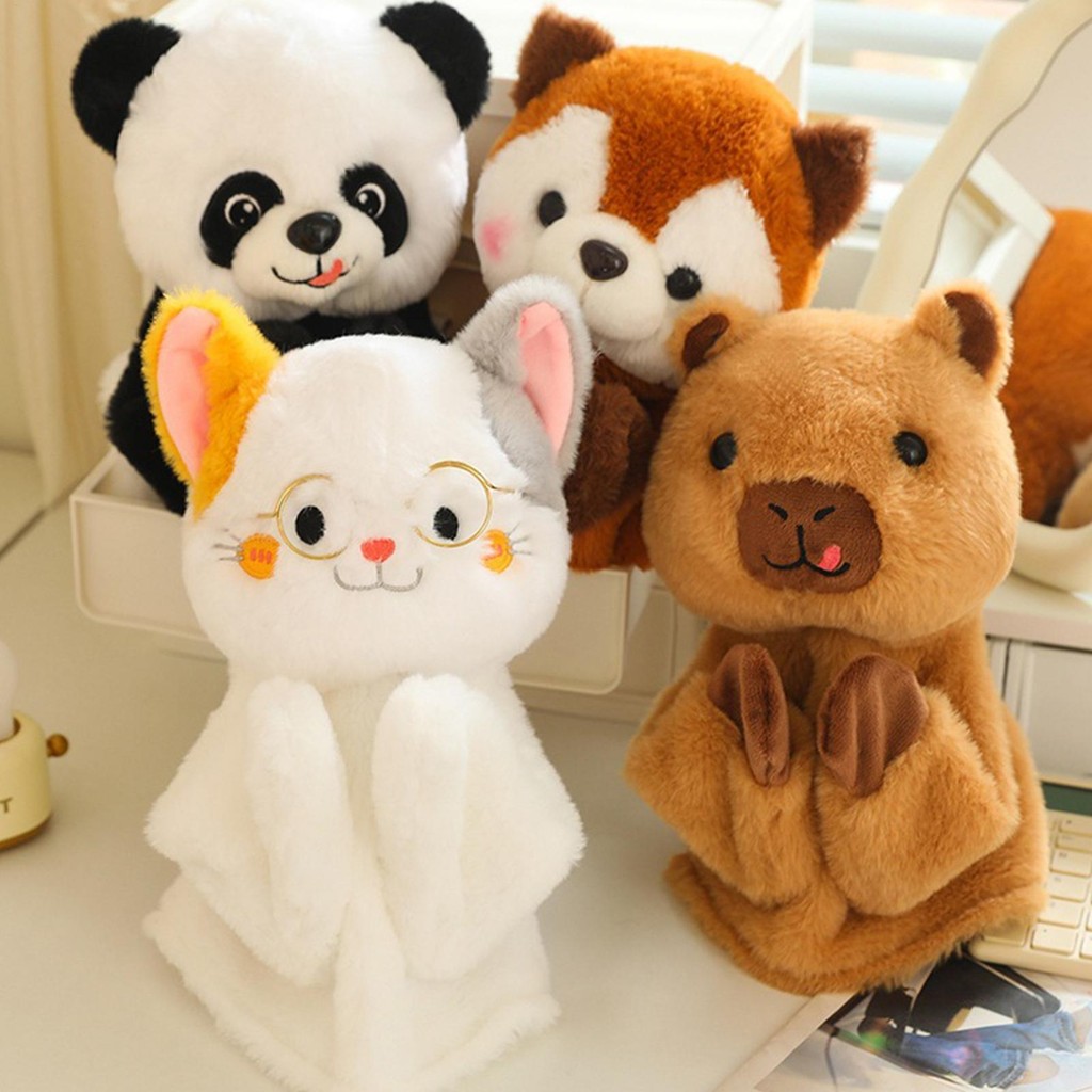 Animal Hand Puppets Multipurpose Hand Puppet Animal Plush Boxing Hand ...