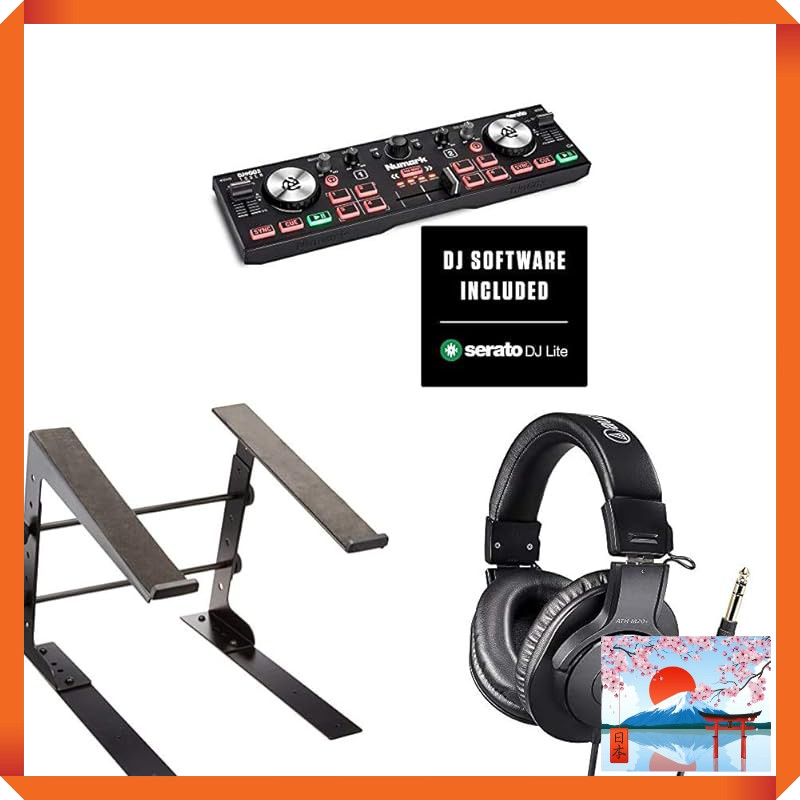 Numark Compact DJ Beginner Headphones Set: DJ Controller DJ2GO2 Touch ...