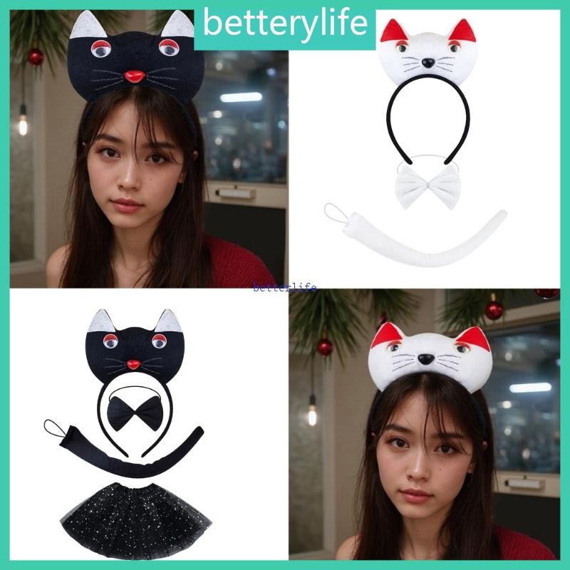 BTF Cats Costume Set Ears Tail Bowite Tutus Skirt Animal Fancy Costume ...