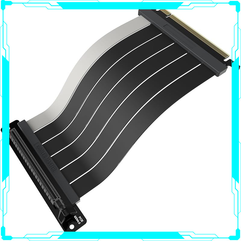 Cooler Master Master Accessory Riser Cable PCIe 4.0 x16 200mm V2 Black ...