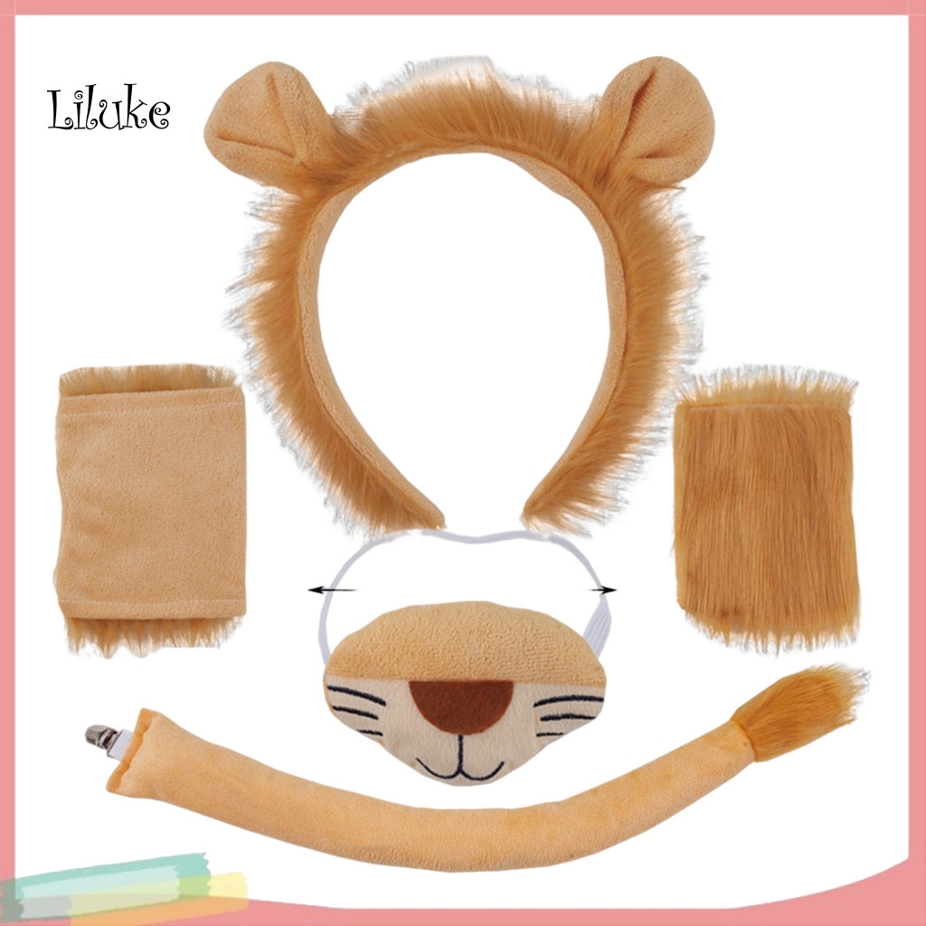 LK Lion Costume Accessories Theme Party Costume Soft Plush Lion Costume ...